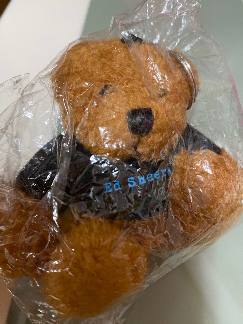Ed sheeran keychain bear, Hobbies & Toys, Toys & Games on Carousell