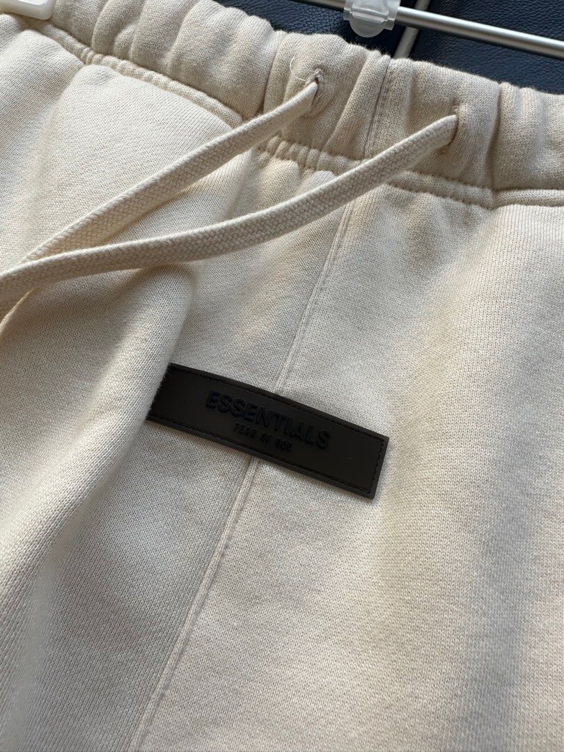Essentials Off White, Men's Fashion, Bottoms, Shorts on Carousell
