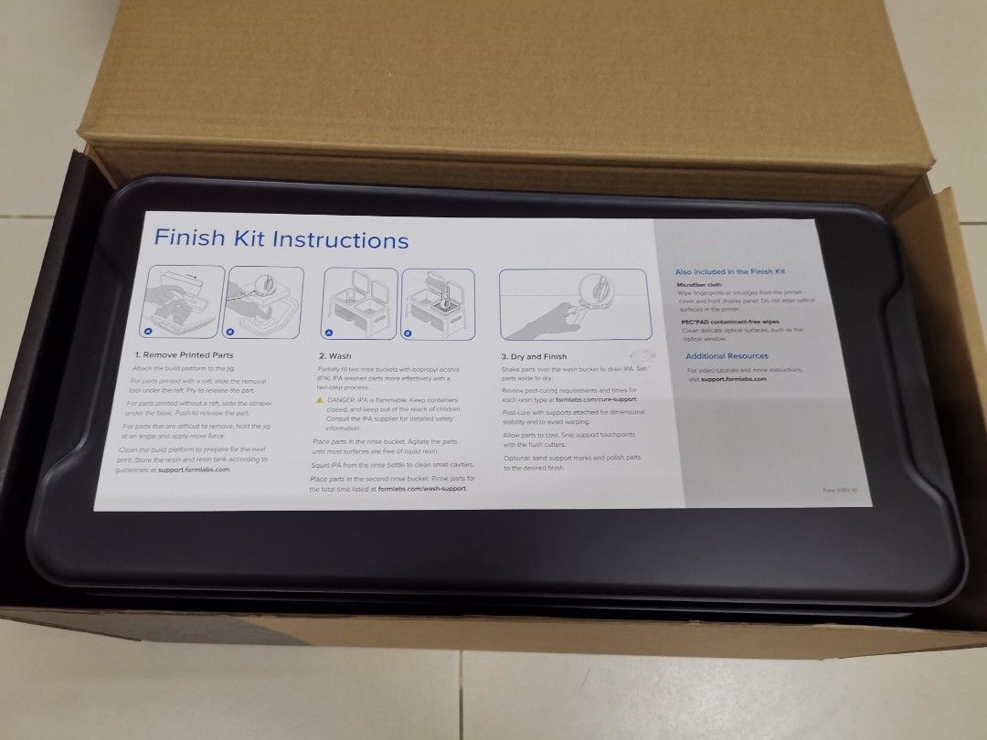 Formlab 3D printer Form 3 Finishing kit, Computers & Tech, Printers ...