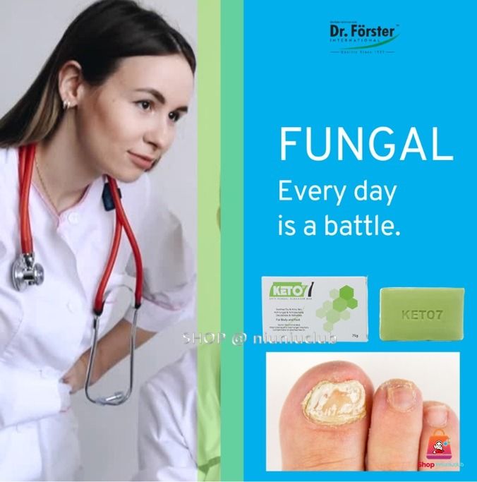 Fungal Cleanser Soap Body Wash Dr Forster Keto7 75g fungal antifungal ...
