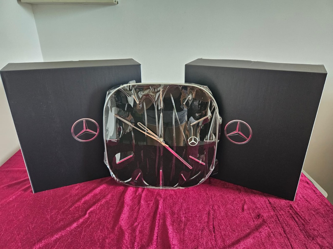Genuine Mercedes - Benz Wall Clock, Furniture & Home Living, Home Decor ...