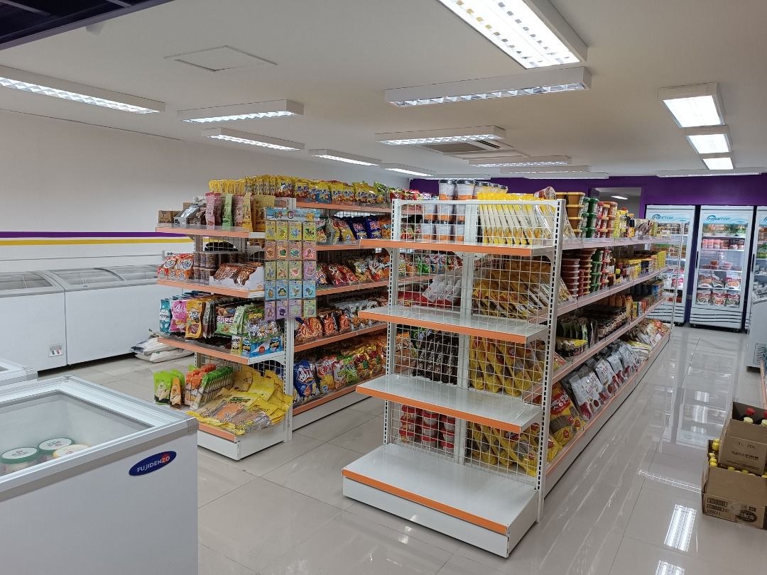 Gondola grocery racks display korean shelving heavy duty commercial ...