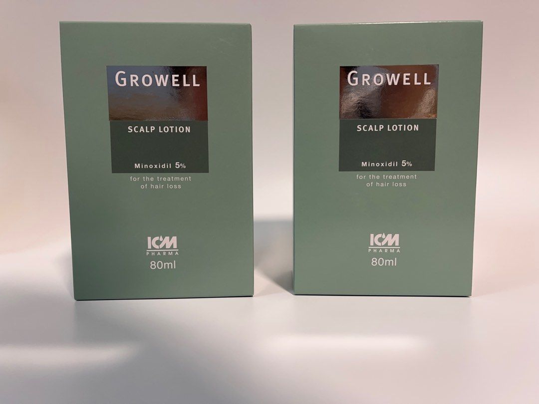 Growell 5% minoxidil hair lotion spray 80ml, Beauty & Personal Care ...