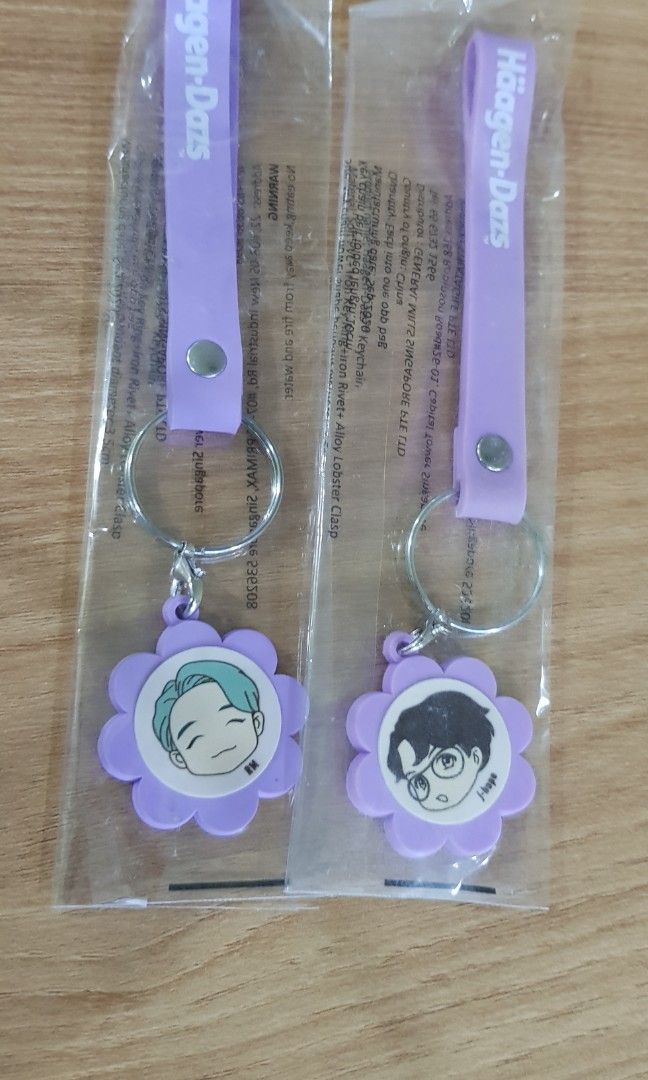 Haagen Dazs BTS RM J-HOPE keychain, Hobbies & Toys, Memorabilia ...