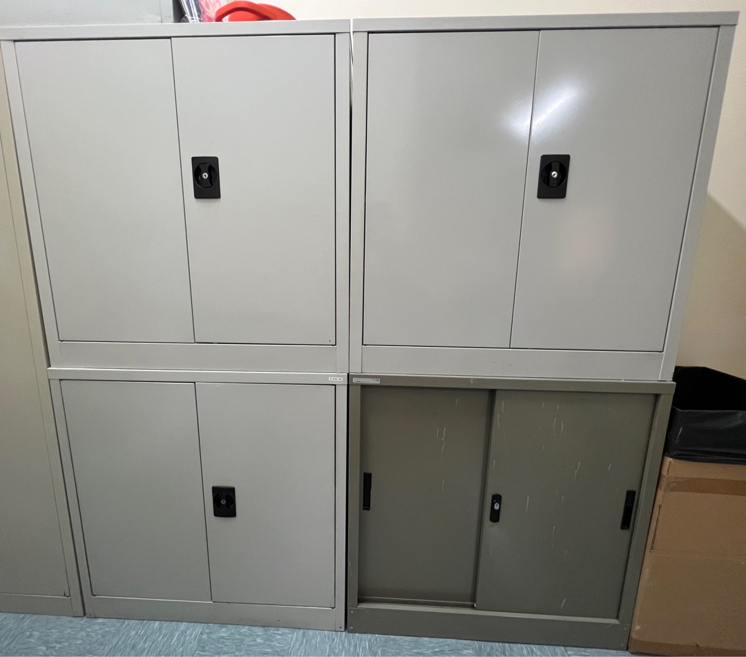 Half height metal filing cabinet, Furniture & Home Living, Furniture ...