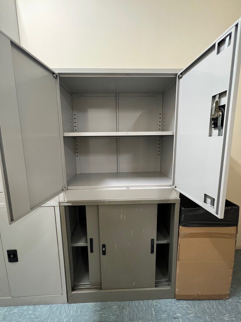 Half height metal filing cabinet, Furniture & Home Living, Furniture ...