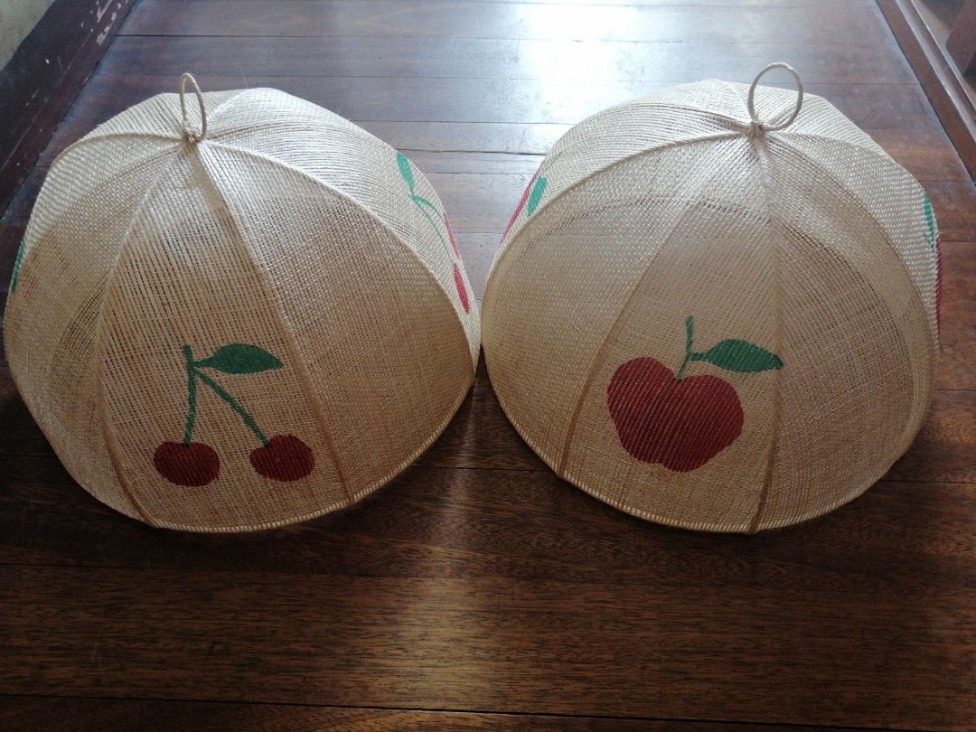 Handpainted abaca food cover, Furniture & Home Living, Kitchenware ...