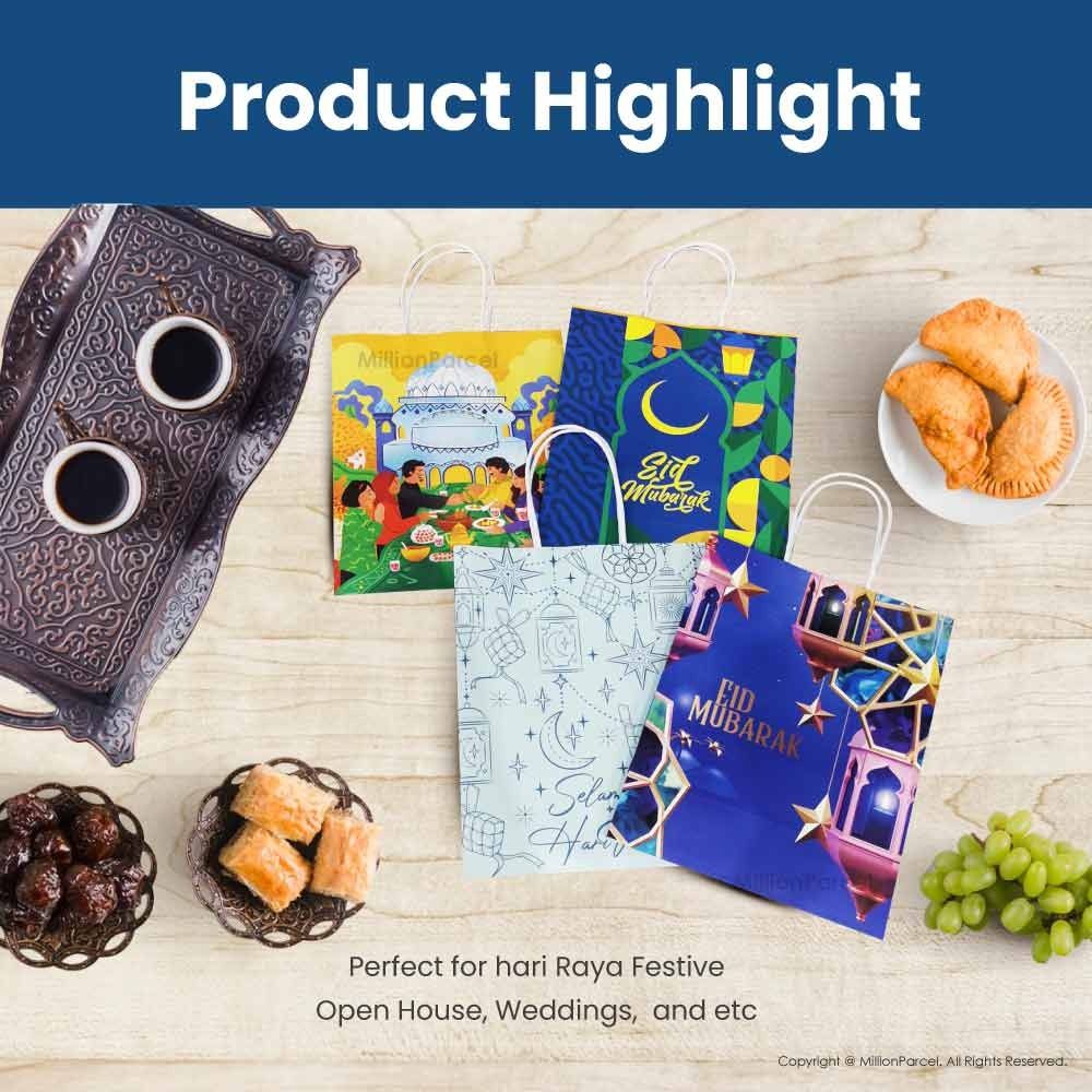 Hari Raya Paper Bag | Raya Festive Paper Bag | Gift Bag | Goodies Bag ...