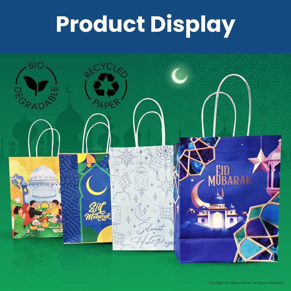 Hari Raya Paper Bag | Raya Festive Paper Bag | Gift Bag | Goodies Bag ...