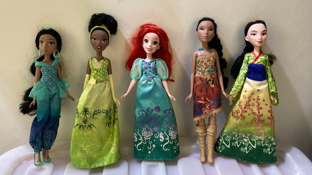 Hasbro Disney Princess Royal Shimmer Fashion Dolls - 5 pcs, Hobbies ...