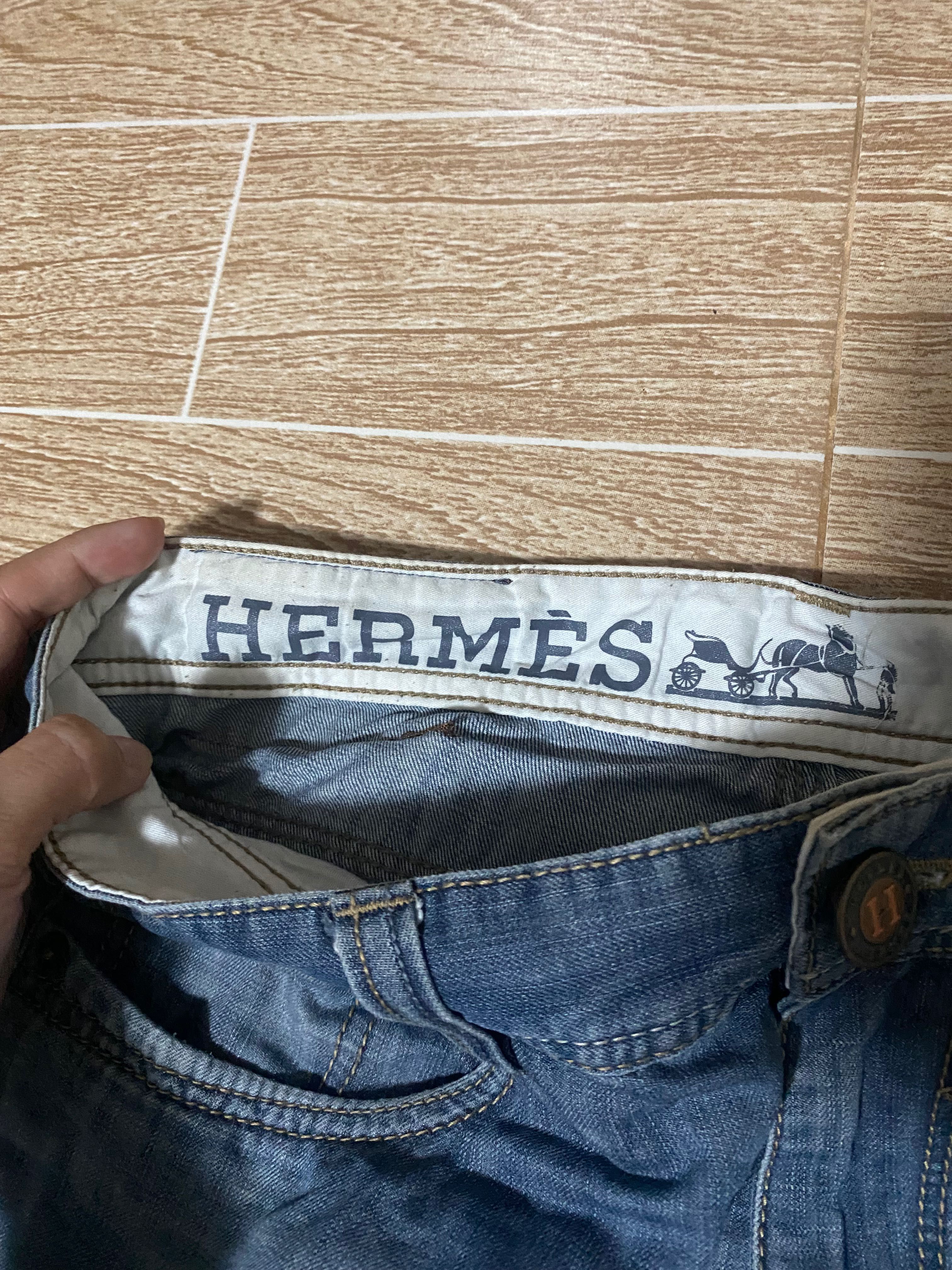 HERMES Denim pants, Men's Fashion, Activewear on Carousell