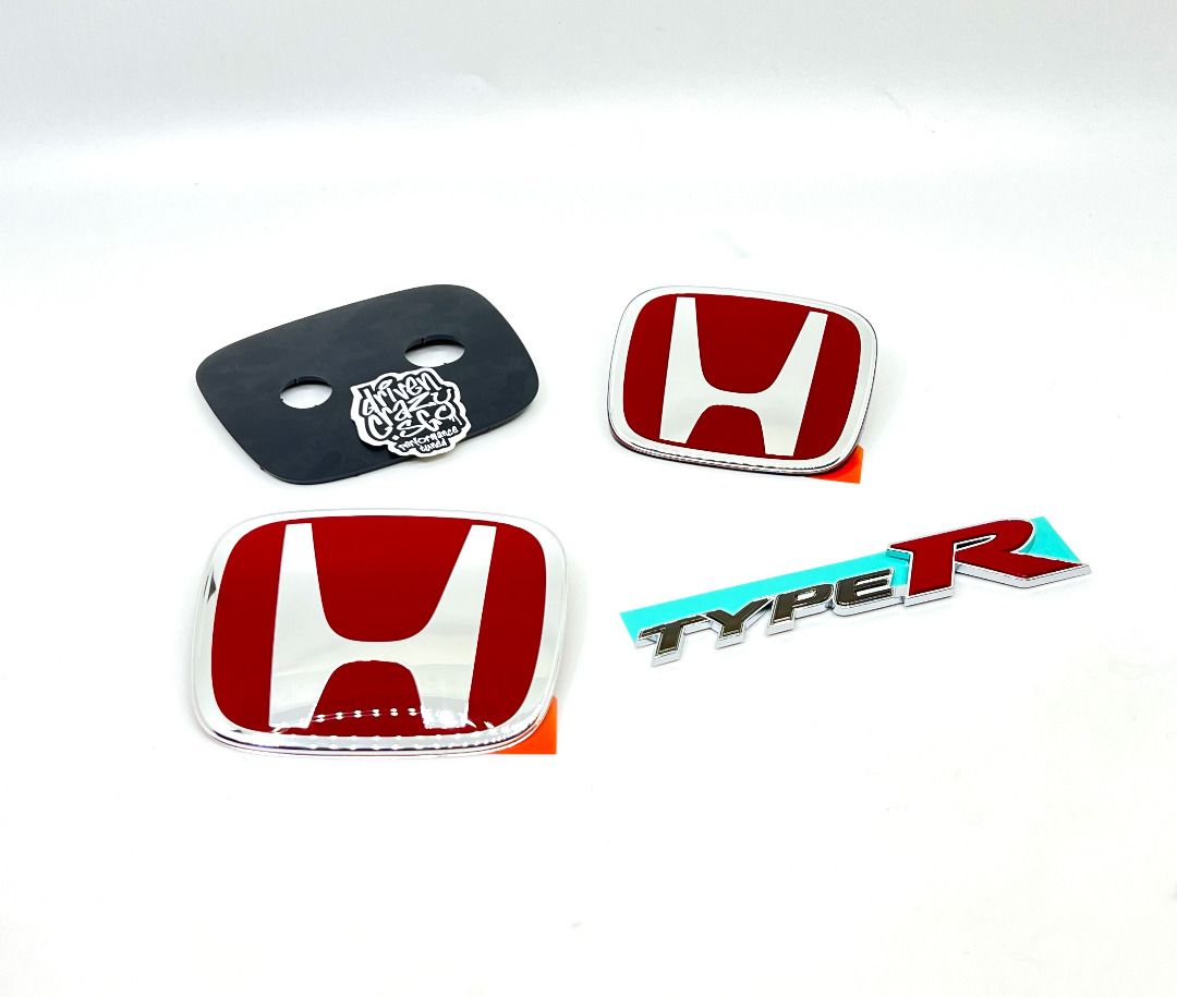 Honda Logo Front Rear Emblem FD2R FK8 DC5, Car Accessories, Accessories ...