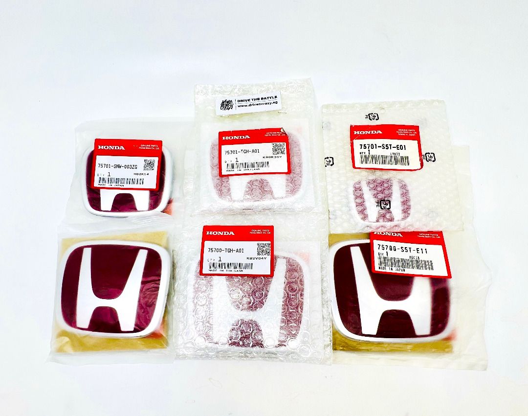 Honda Logo Front Rear Emblem FD2R FK8 DC5, Car Accessories, Accessories ...