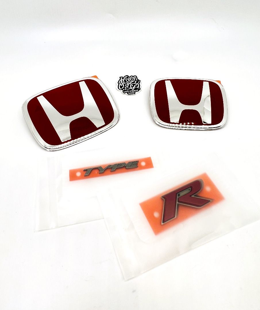 Honda Logo Front Rear Emblem FD2R FK8 DC5 S2000, Car Accessories ...