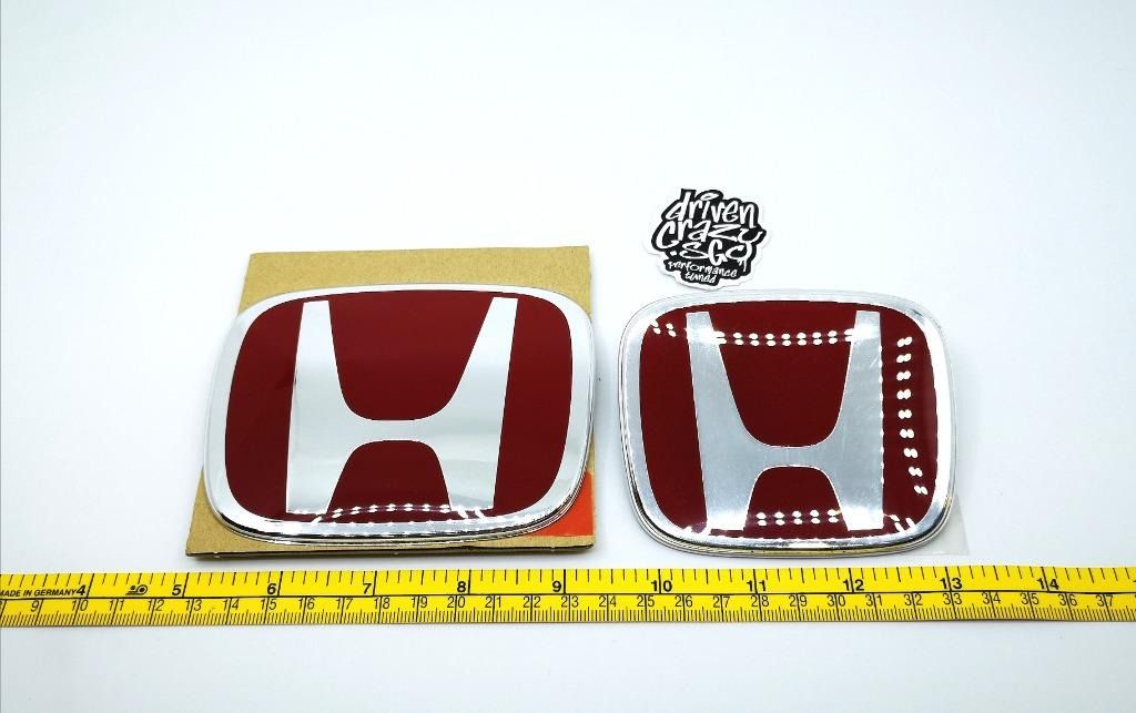 Honda Logo Front Rear Emblem FD2R FK8 DC5, Car Accessories, Accessories ...