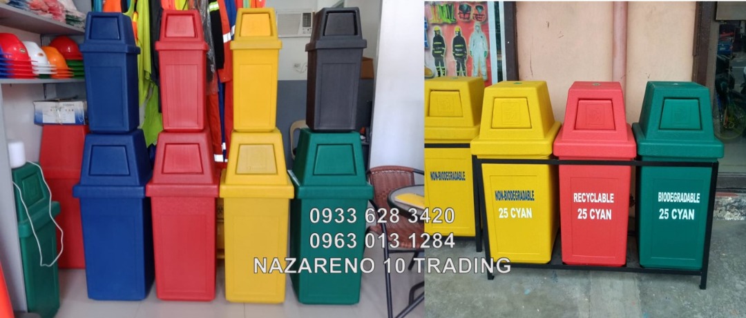 Hooded trash bin, Furniture & Home Living, Cleaning & Homecare Supplies ...