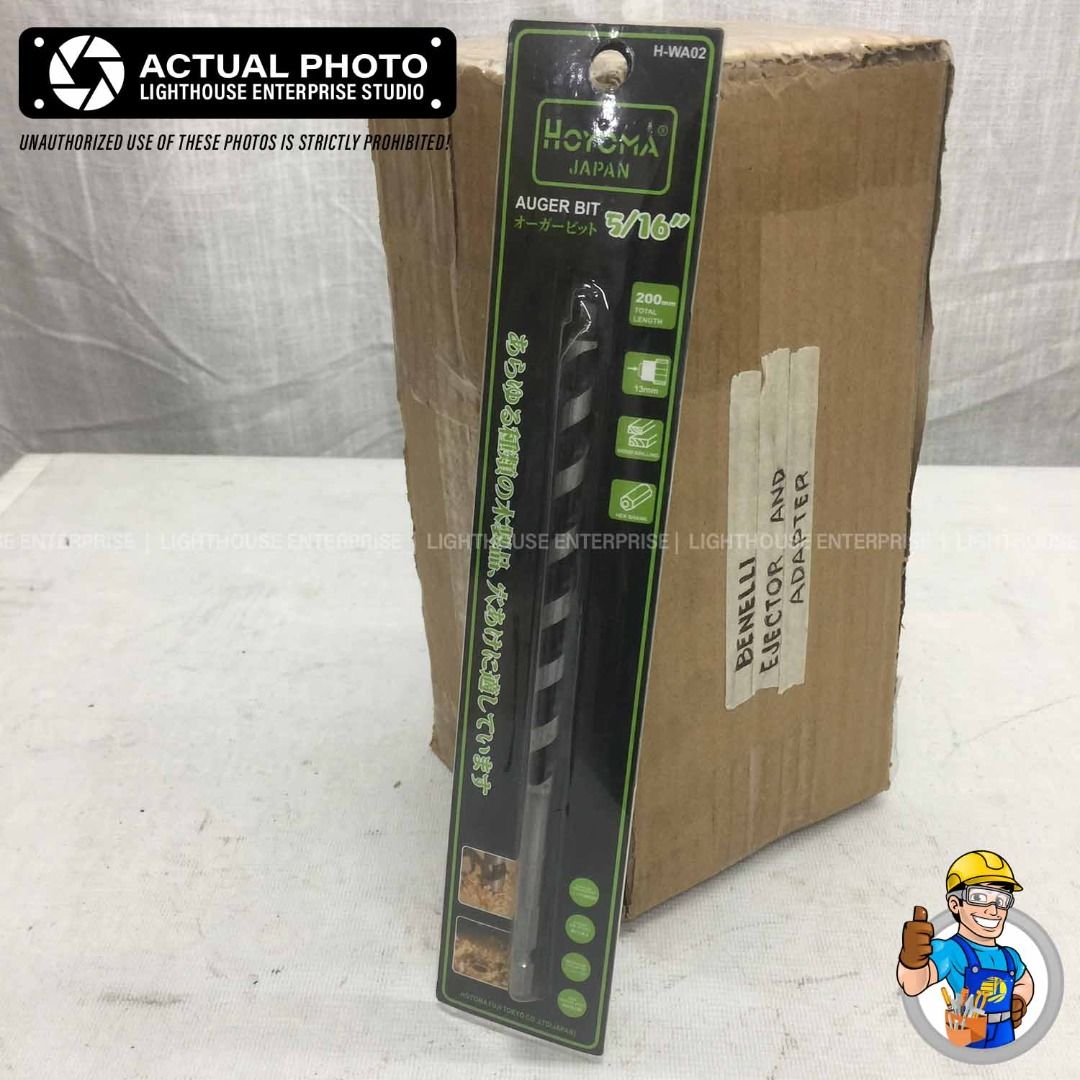 HOYOMA Japan Auger Bit / Auger Drill Bit for Wood (5/16") LIGHTHOUSE ...
