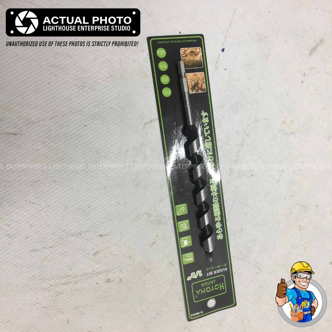 HOYOMA Japan Auger Bit / Auger Drill Bit for Wood ( 1/2") LIGHTHOUSE ...