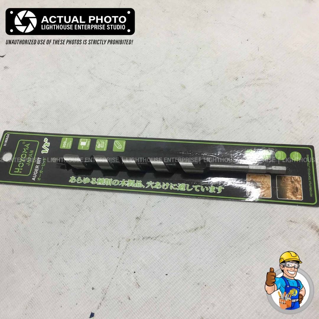 HOYOMA Japan Auger Bit / Auger Drill Bit for Wood ( 1/2") LIGHTHOUSE ...