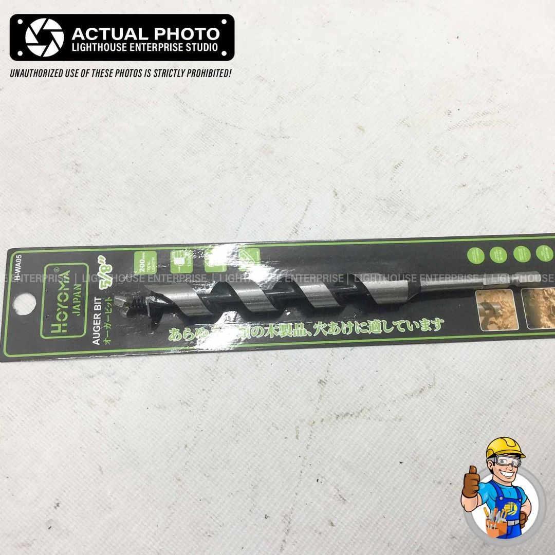 HOYOMA Japan Auger Bit / Auger Drill Bit for Wood (5/8") LIGHTHOUSE ...