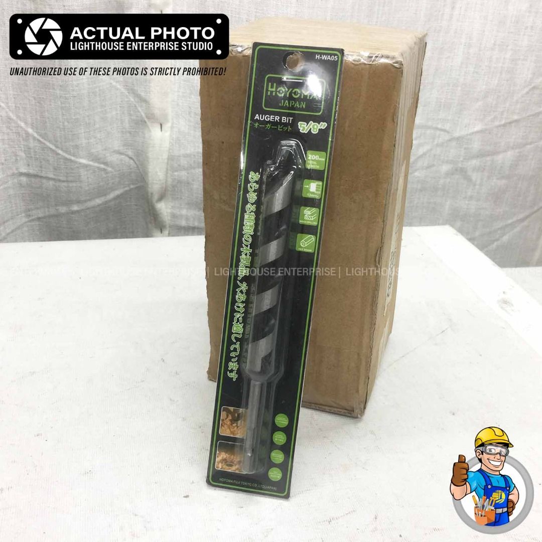 HOYOMA Japan Auger Bit / Auger Drill Bit for Wood (5/8") LIGHTHOUSE ...