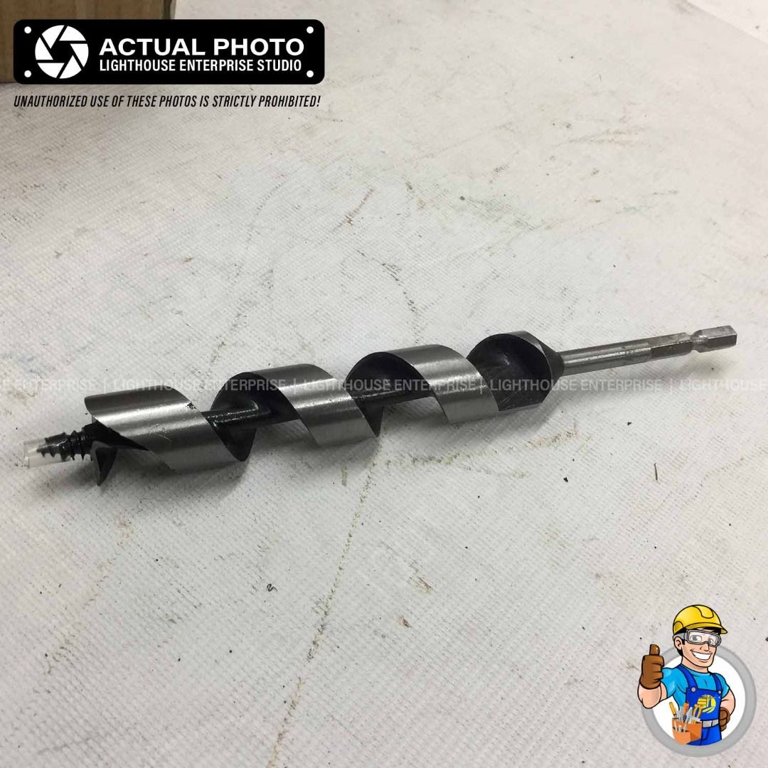 HOYOMA Japan Auger Bit / Auger Drill Bit for Wood (5/16", 3/8", 1/2", 5 ...