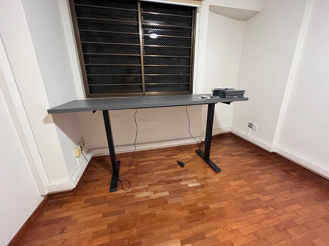 Motorised Work Station with Ikea Table, Furniture & Home Living ...