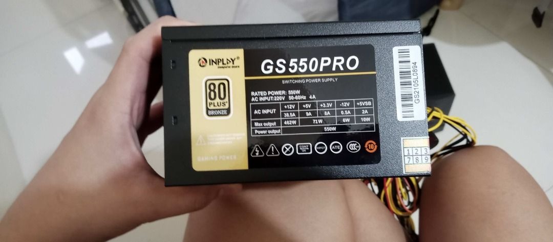 INPLAY G550PRO (550W) 80 Bronze PSU, Computers & Tech, Parts ...