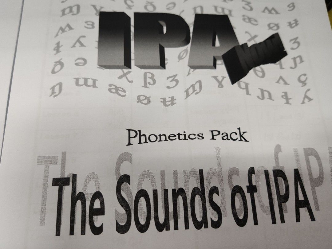 IPA Phonetics Pack The Sound of IPA, 興趣及遊戲, 書本 & 文具, 教科書 - Carousell
