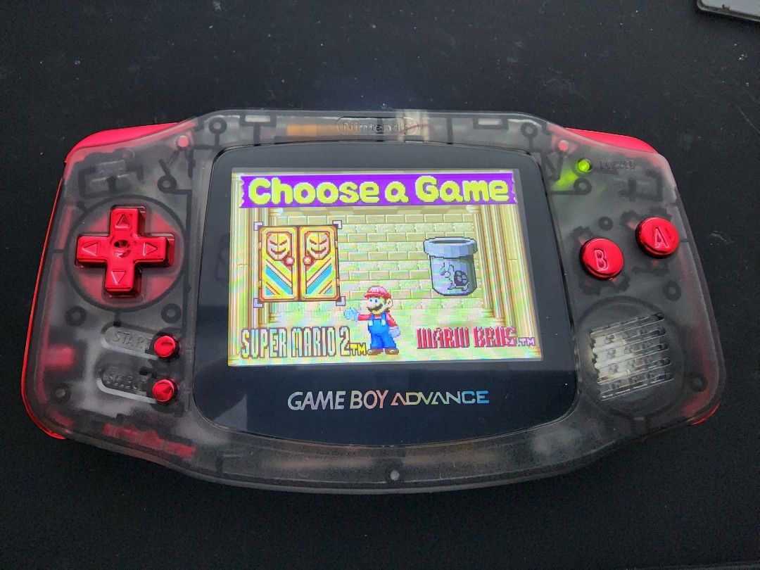 IPS modded Gameboy advance with Amp and USB C mod, Video Gaming, Video ...