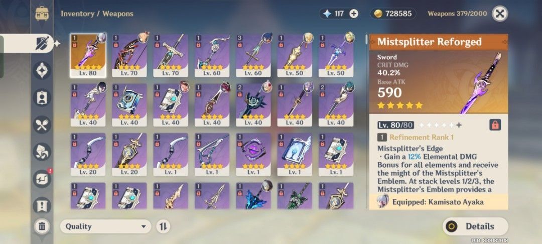 Kamisato Ayaka with Mistplitter and Friends, Video Gaming, Gaming ...