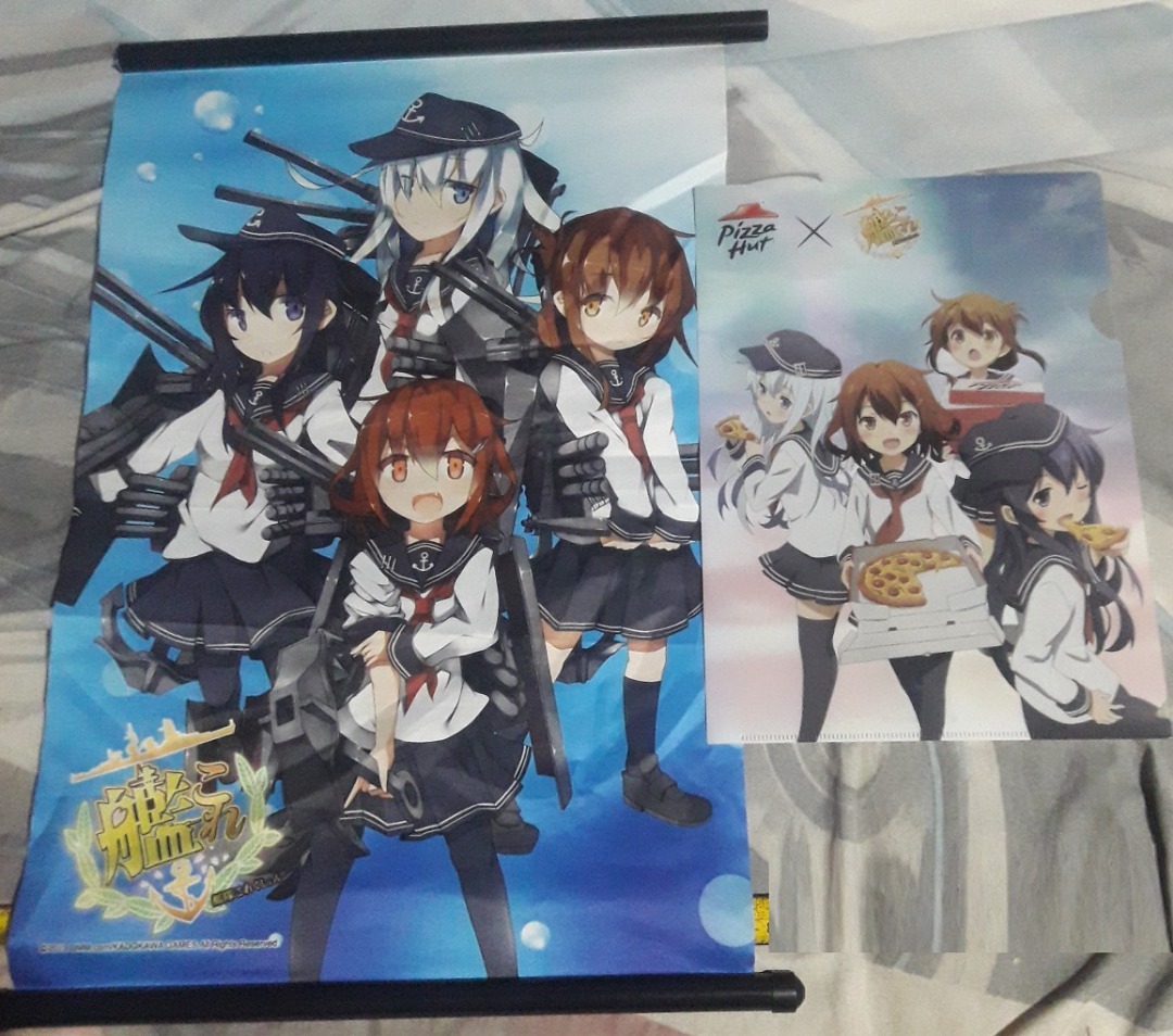 Kancolle - Hibiki, Akatsuki, Ikazuchi, Inazuma (Wall Scroll) on Carousell