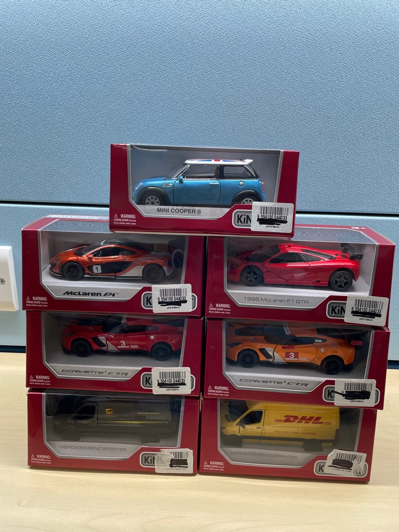 KinSmart Sport cars & delivery van, Hobbies & Toys, Toys & Games on ...