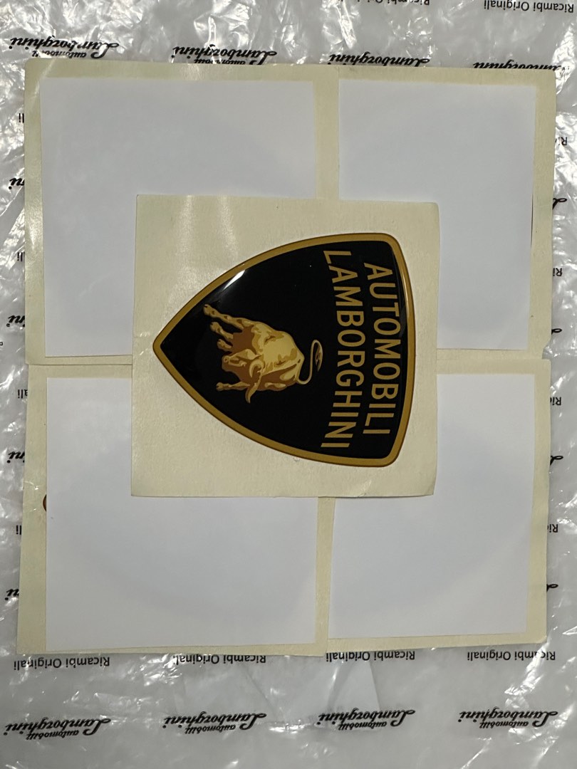 Lamborghini crest fender sticker, Hobbies & Toys, Stationery & Craft ...