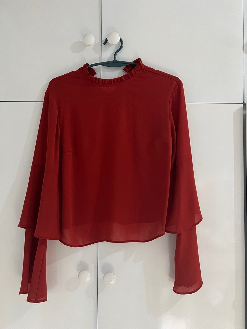 Layered Semi Formal Top, Women's Fashion, Tops, Longsleeves on Carousell