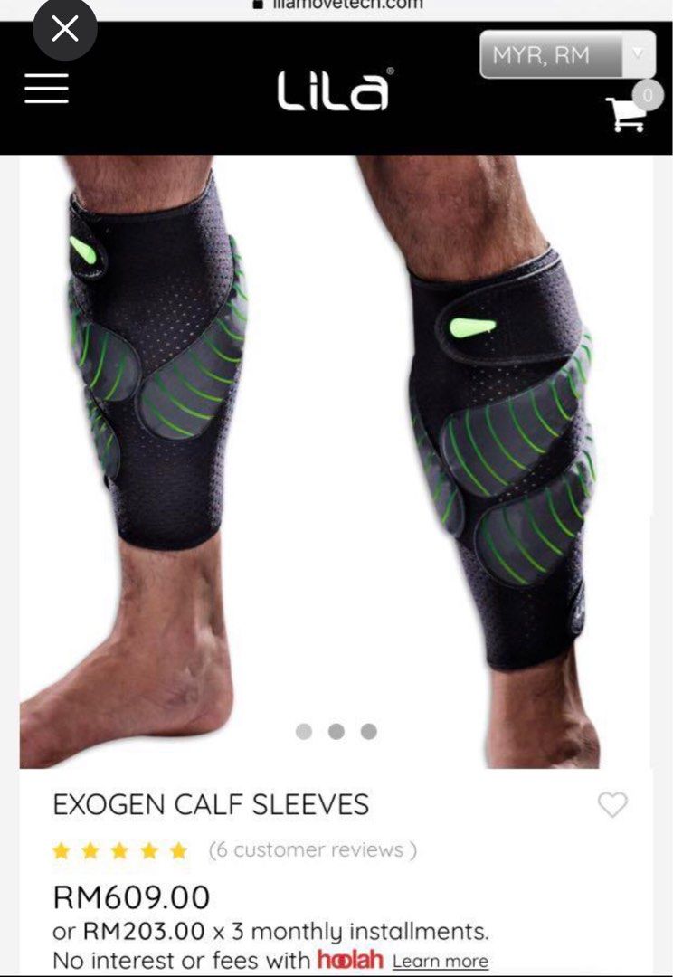 LILA EXOGEN wearable resistance weighted calf sleeves, Sports Equipment ...