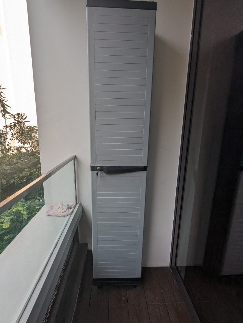 Locker Cabinet Storage (Best for Balcony Storage), Furniture & Home ...