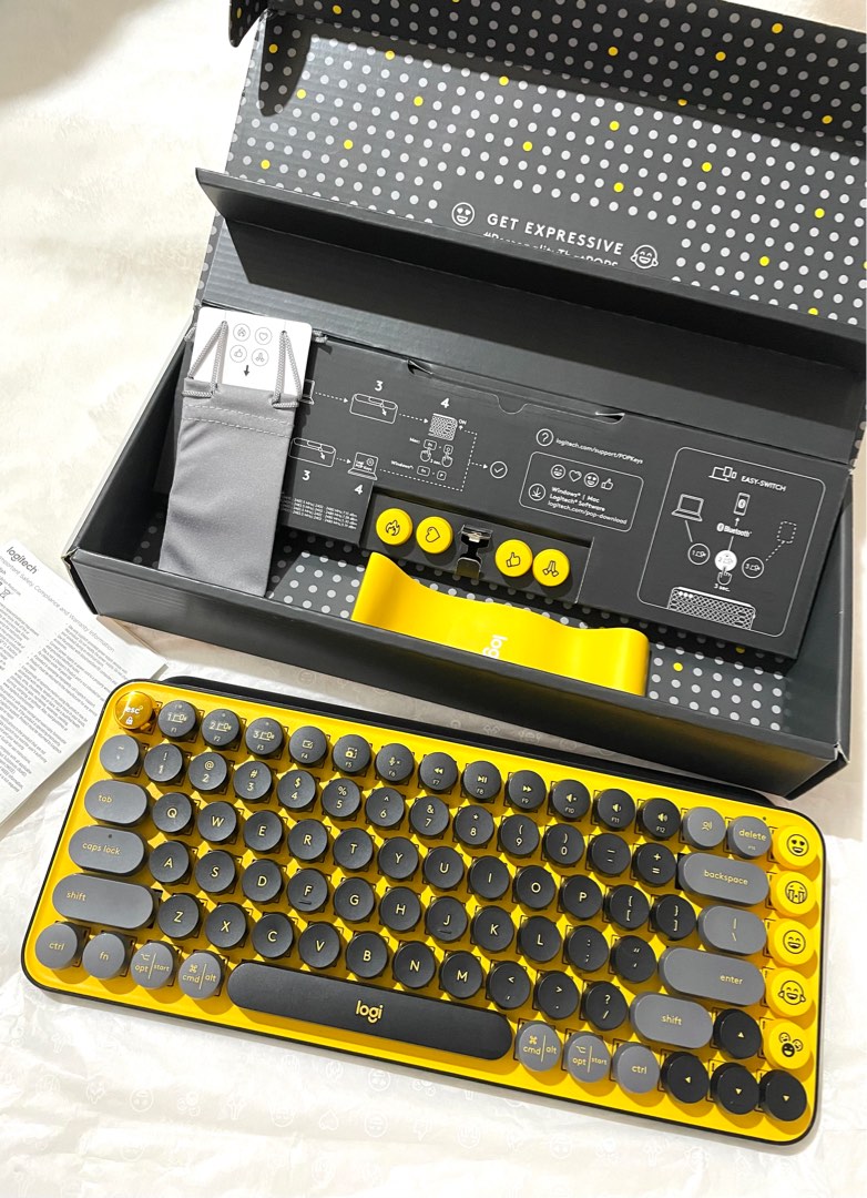 Logitech Pop Keys Wireless Mechanical Keyboard Computers Tech Parts Accessories Computer