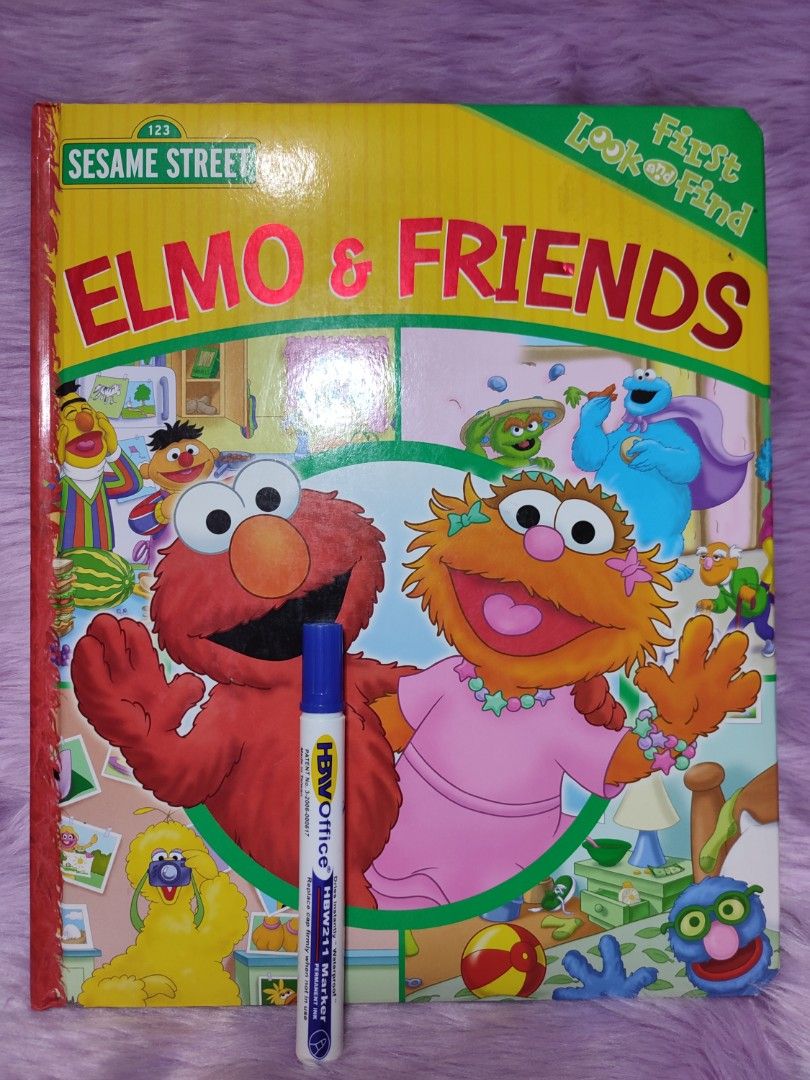 Look and Find Books Elmo and Friends Toddler Books Children books on ...