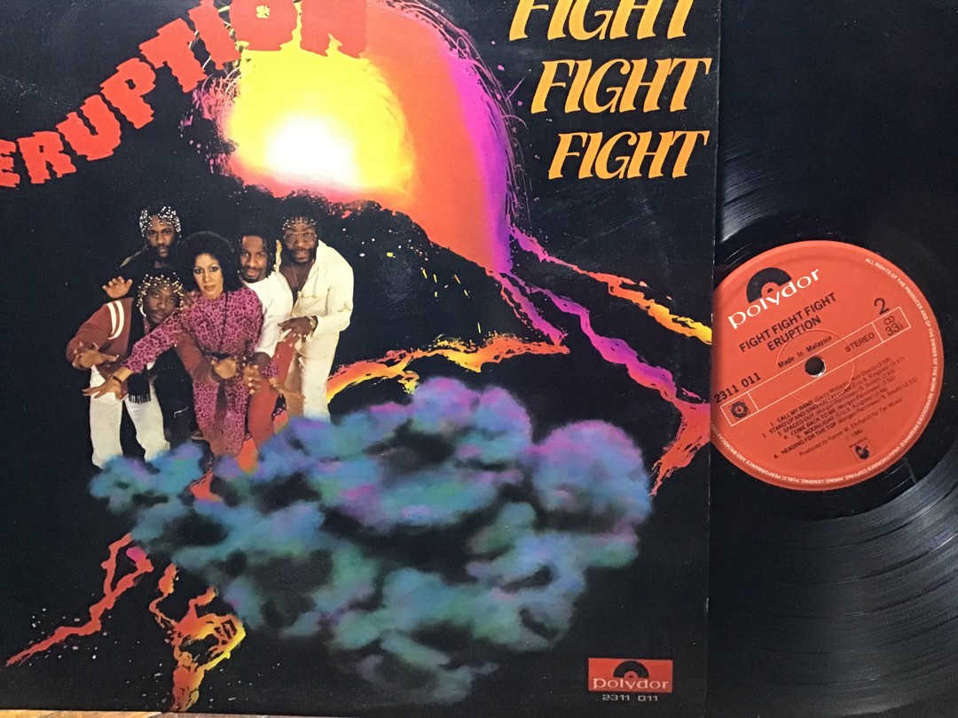 LP Eruption - Fight Fight Fight OOP VINYL RECORD Anubis Piring Hitam ...