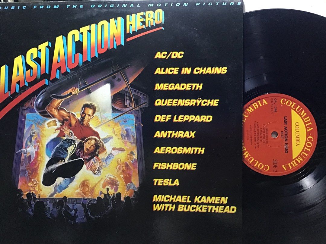 LP Last Action Hero OST - ACDC Megadeth Alice in Chains OOP 1993 VINYL ...
