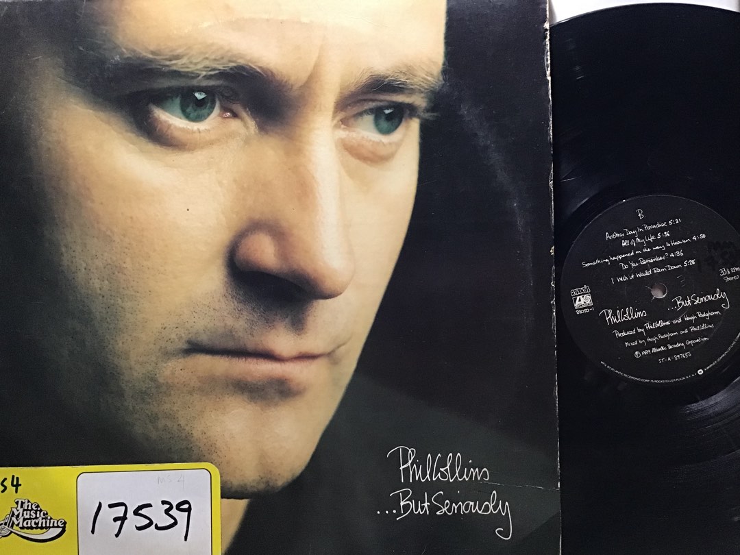 LP Phil Collins - But Seriously OOP VINYL RECORD Anubis Piring Hitam ...