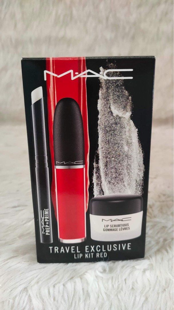 MAC Travel Exclusive Set Lip Kit Red, Beauty & Personal Care, Face ...