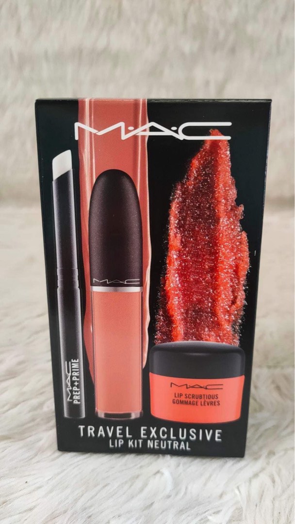 MAC Travel Exclusive Set Lip Kit Neutral, Beauty & Personal Care, Face ...