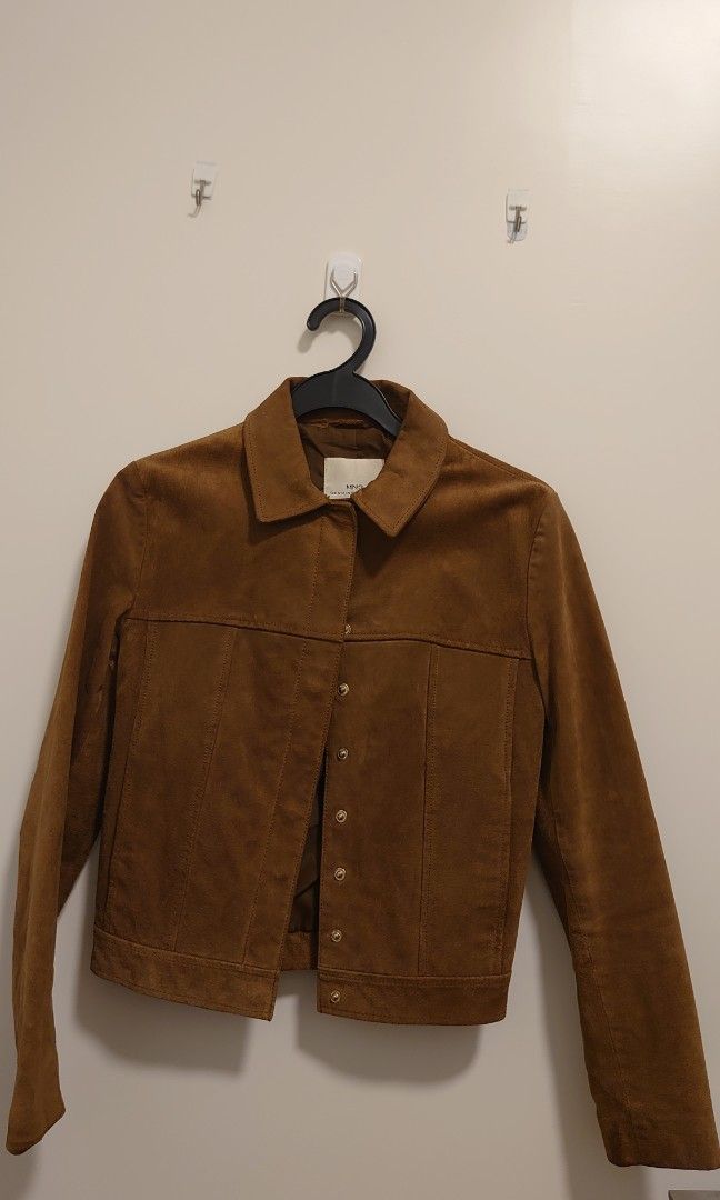 Mango Genuine Leather jacket, Women's Fashion, Coats, Jackets and ...