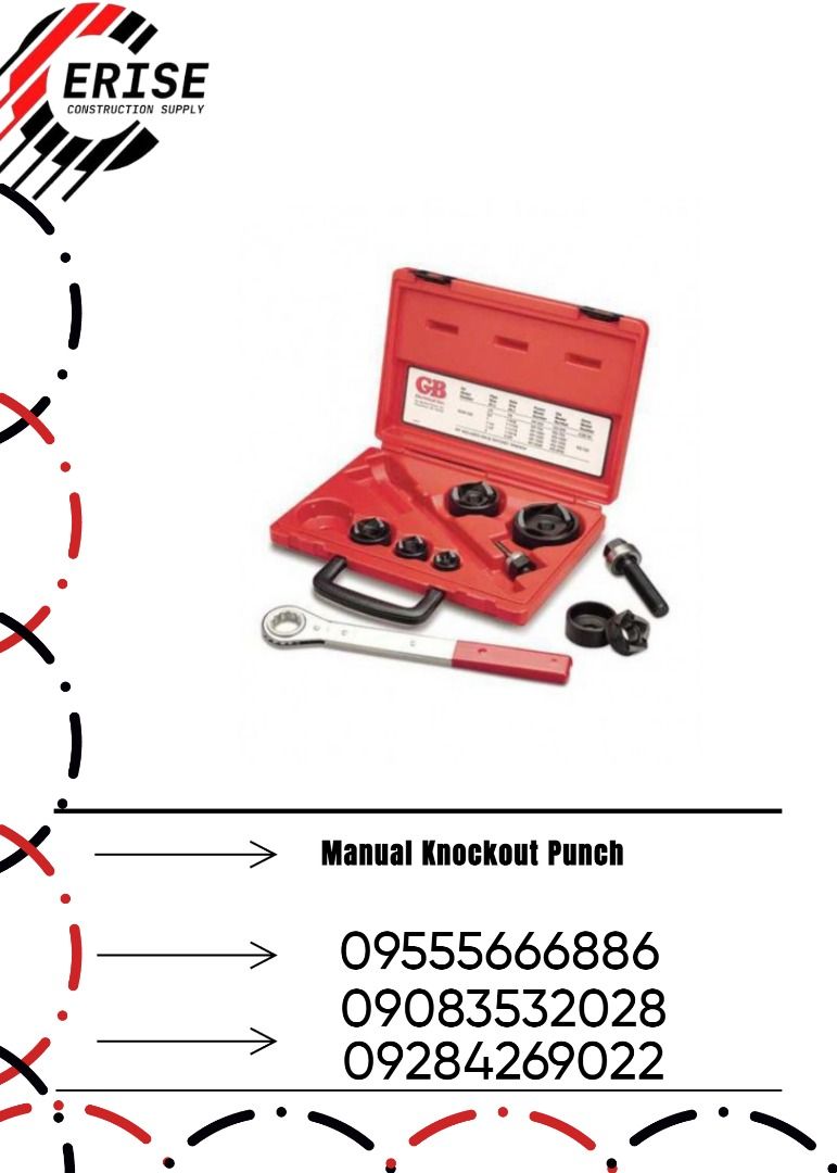 Manual Knockout Punch, Commercial & Industrial, Construction Tools ...