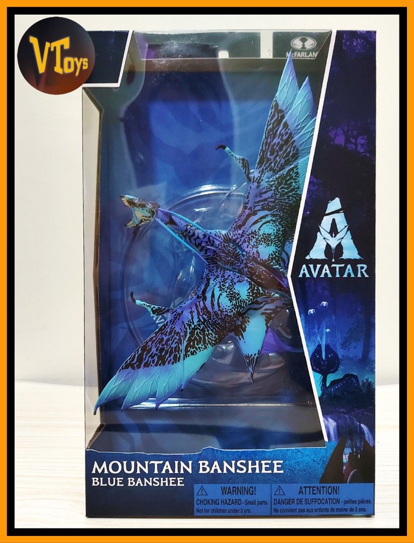 MCFARLANE TOYS AVATAR MOUNTAIN BANSHEES BLUE / GREEN / IKEYNI'S BANSHEE ...