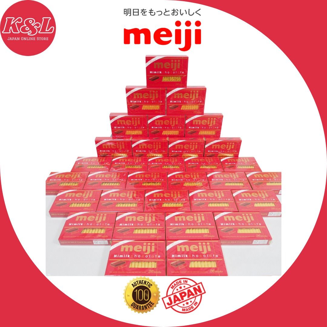 Meiji Himilk Chocolate 26 Blocks (Made in Japan), Food & Drinks, Other ...