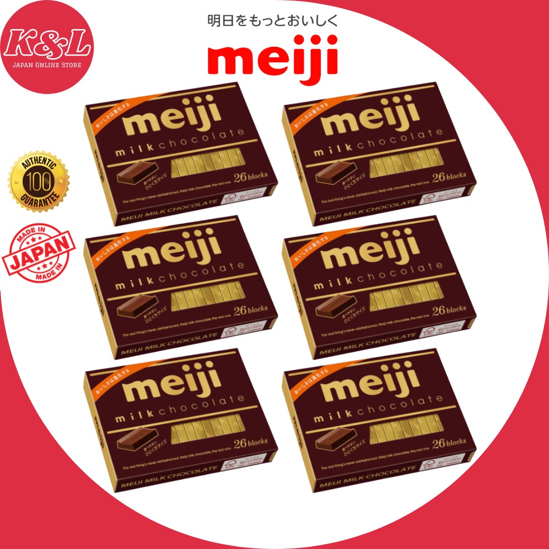 Meiji Milk Chocolate 26 Blocks (Made in Japan), Food & Drinks, Other ...