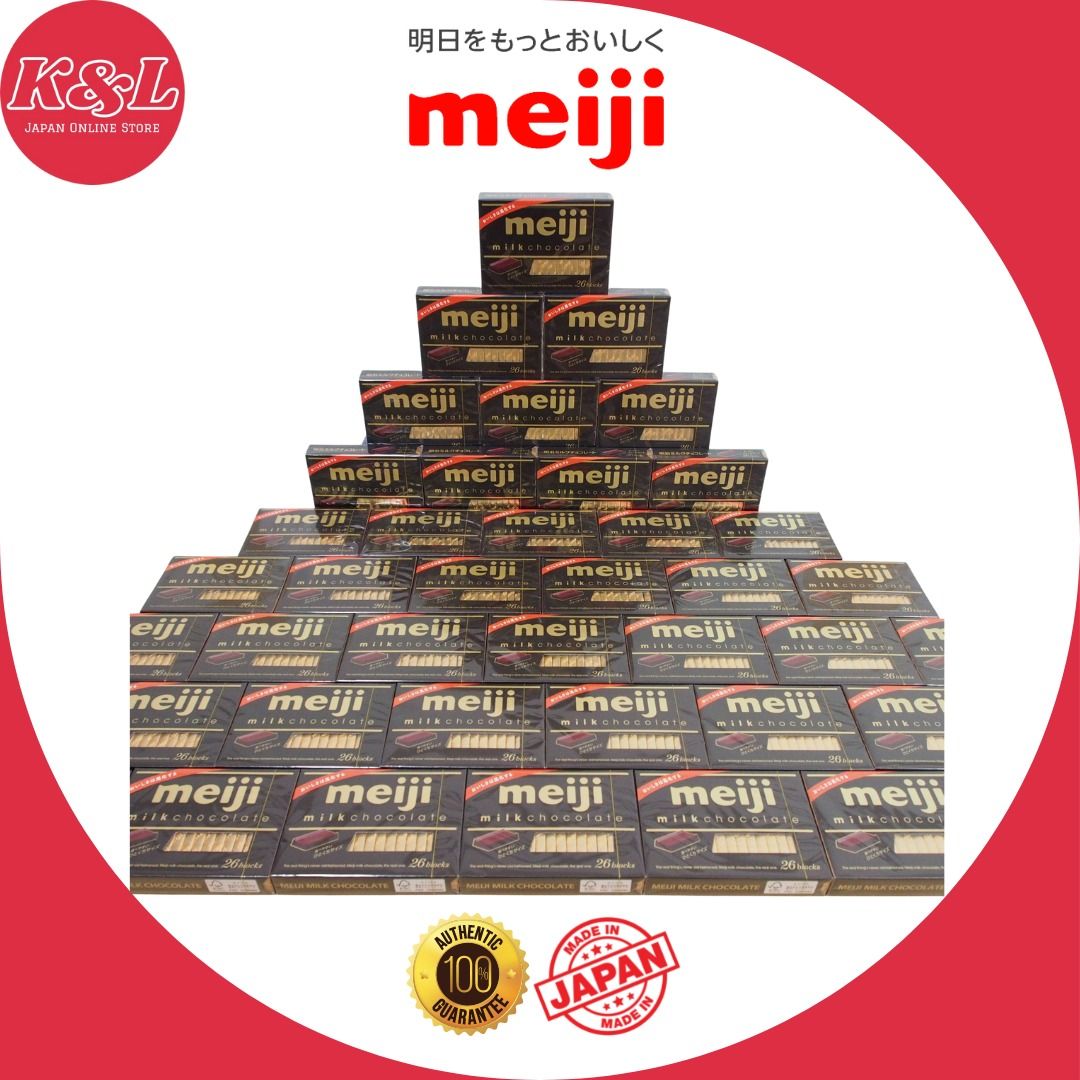 Meiji Milk Chocolate 26 Blocks (Made in Japan), Food & Drinks, Other Food & Drinks on Carousell